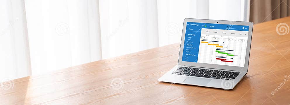 Project Planning Software for Modish Business Project Management Stock ...