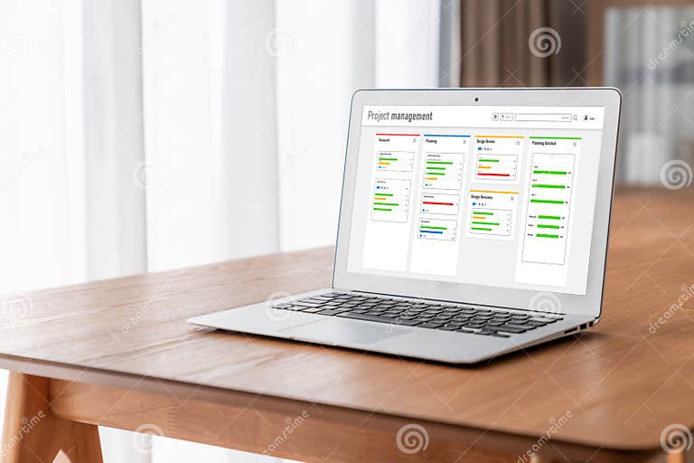 Project Planning Software for Modish Business Project Management Stock ...