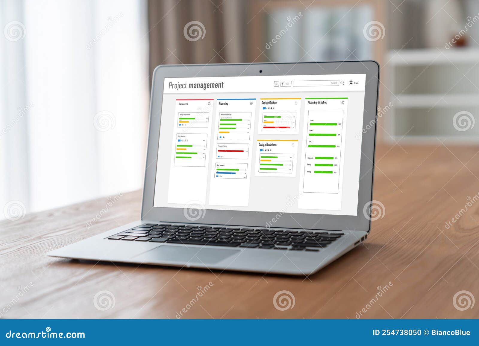 Project Planning Software for Modish Business Project Management Stock ...