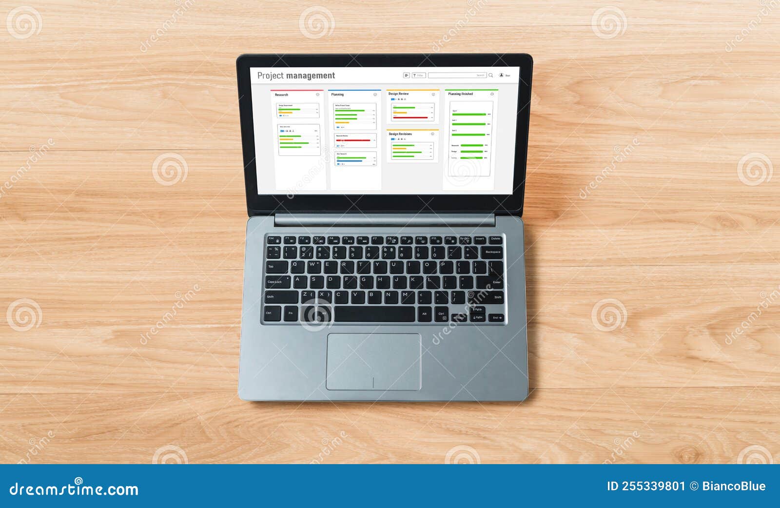 Project Planning Software for Modish Business Project Management Stock ...