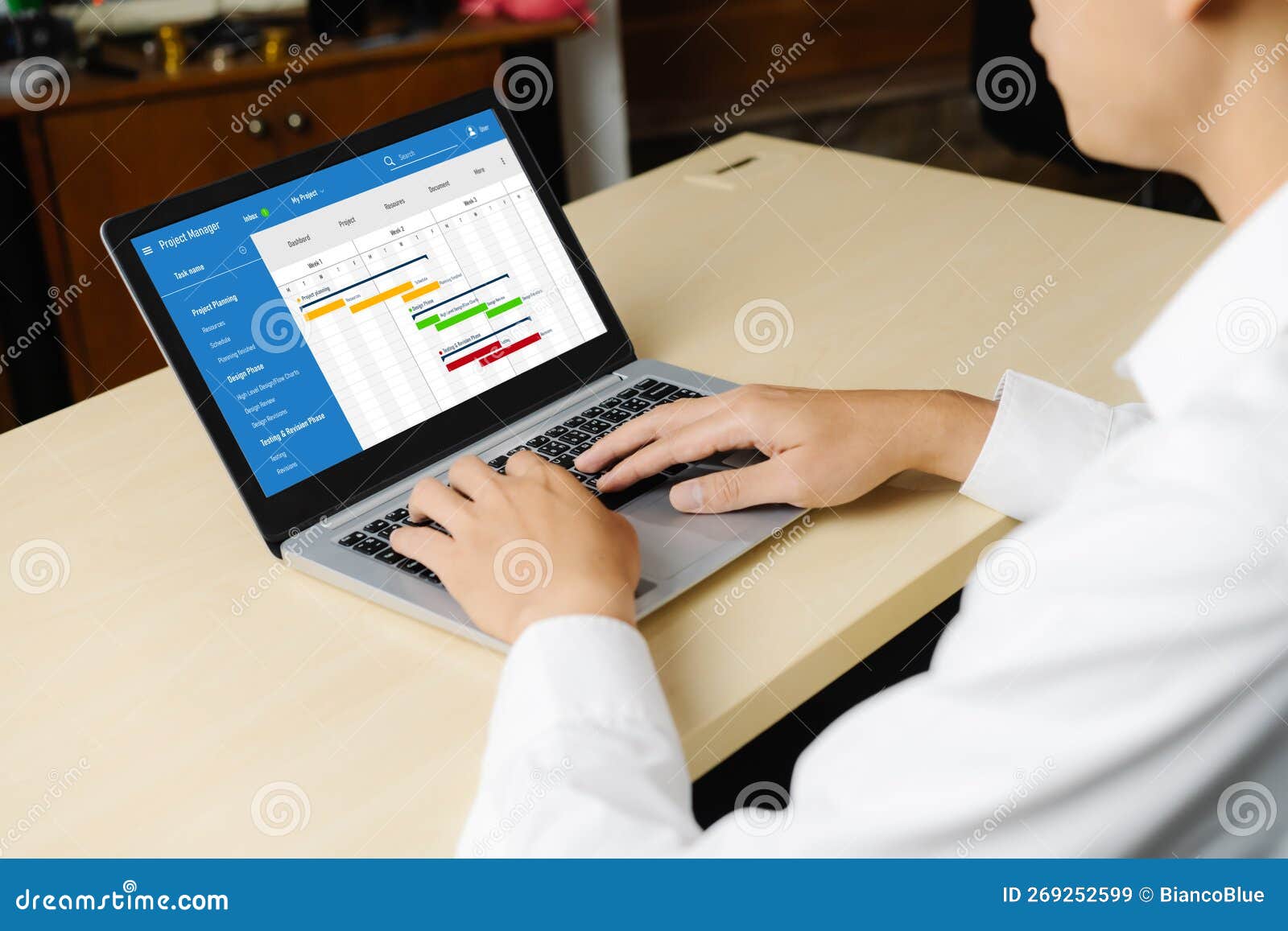 Project Planning Software for Modish Business Project Management Stock ...