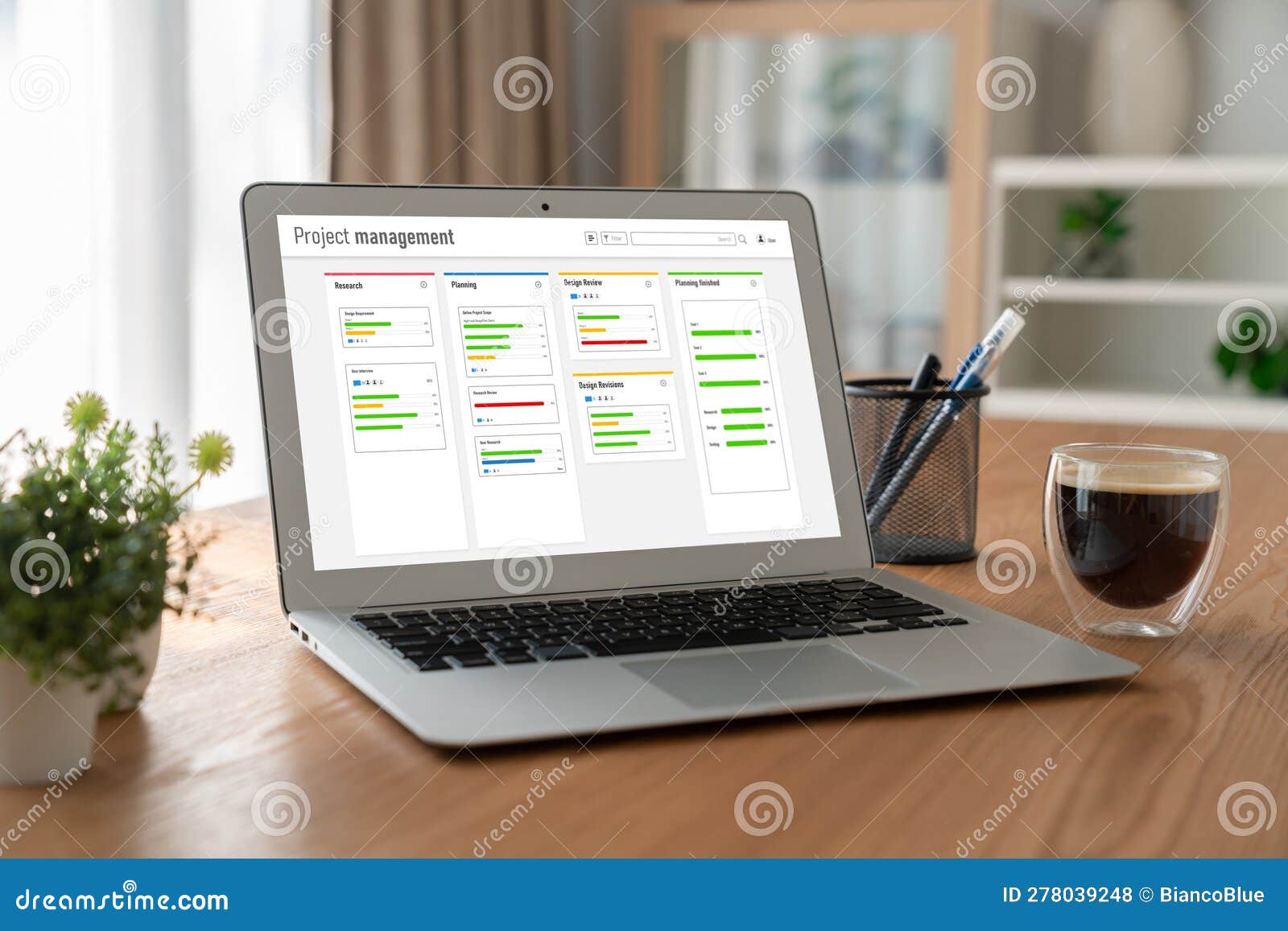 Project Planning Software for Modish Business Project Management Stock ...
