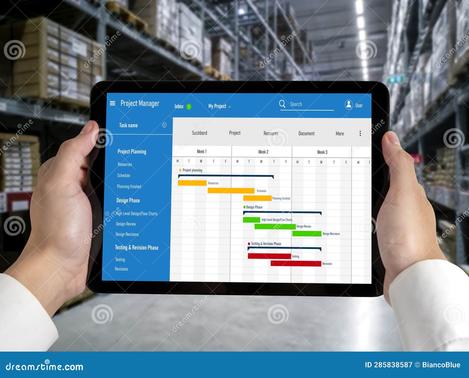 Project Planning Software for Modish Business Project Management Stock ...