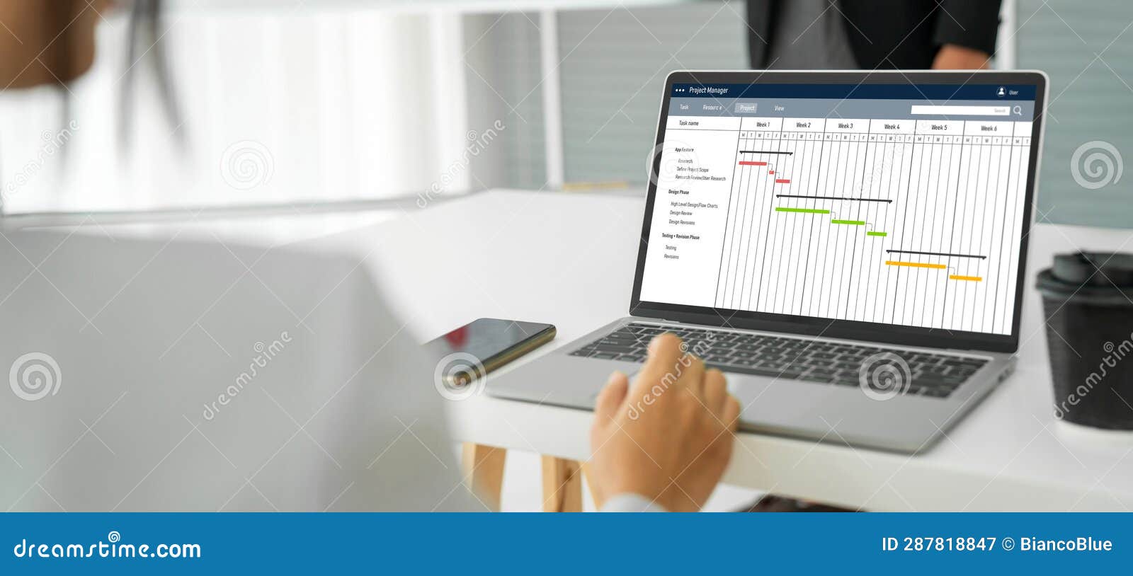 Project Planning Software for Modish Business Project Management Stock ...