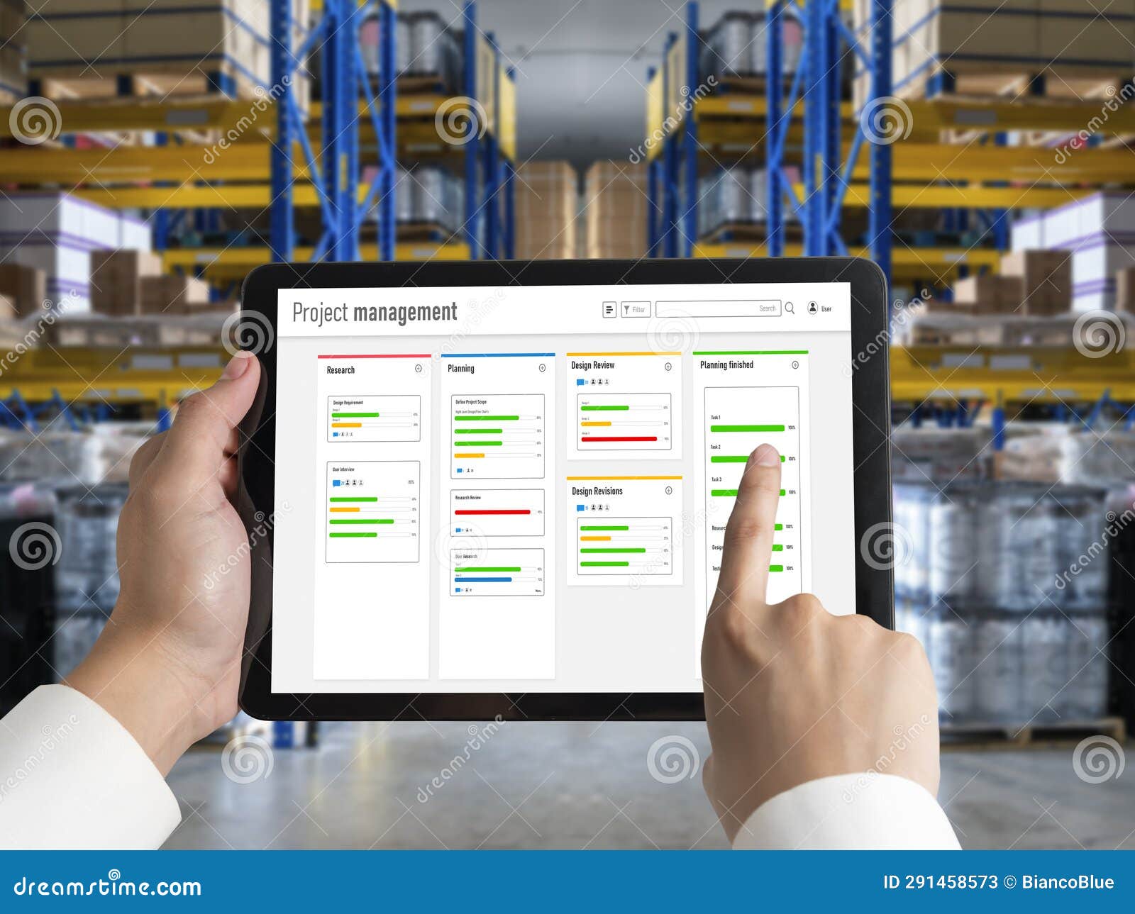Project Planning Software for Modish Business Project Management Stock ...