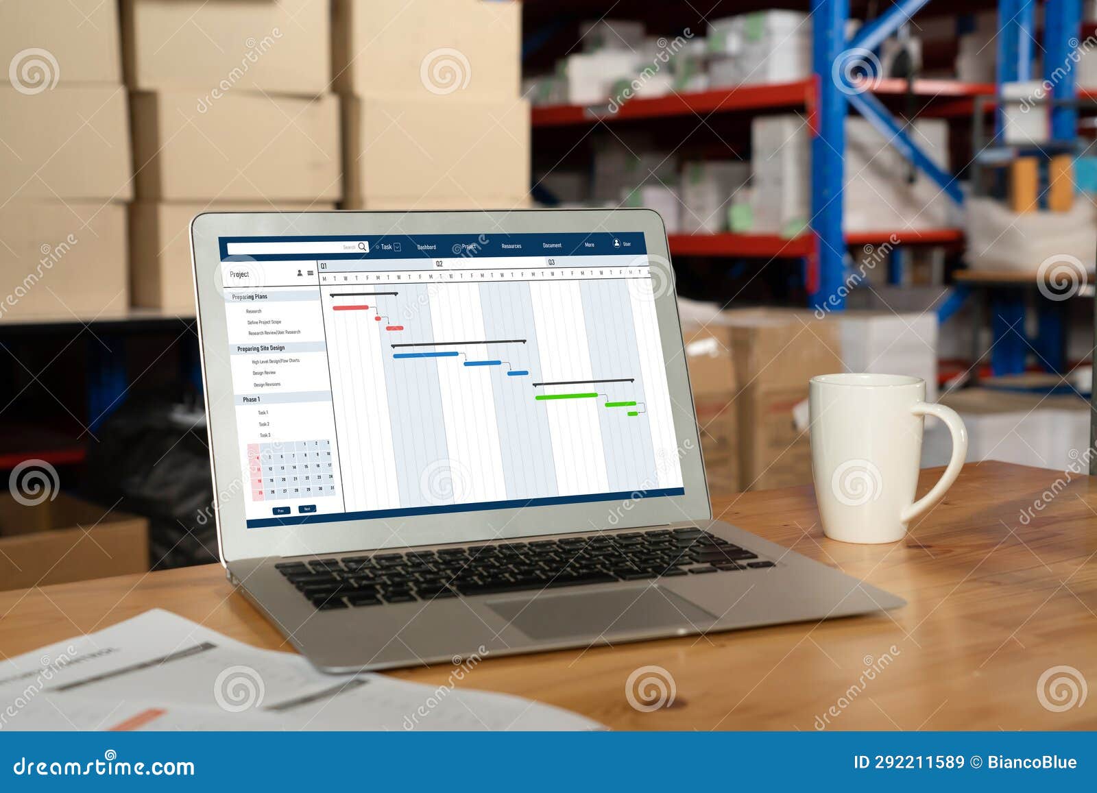 Project Planning Software for Modish Business Project Management Stock ...