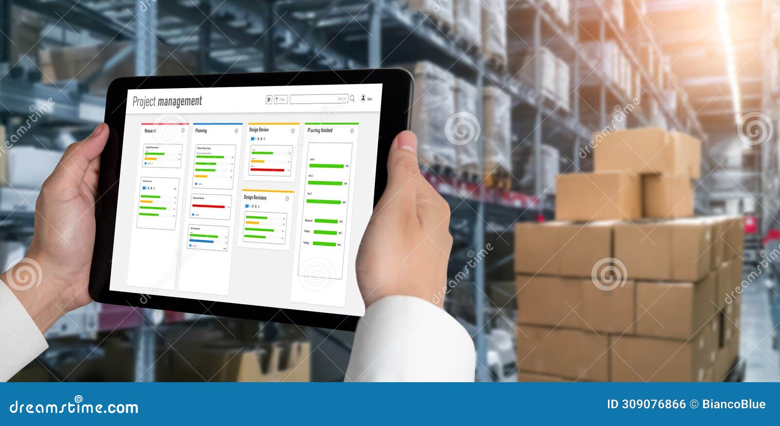 Project Planning Software for Modish Business Project Management Stock ...