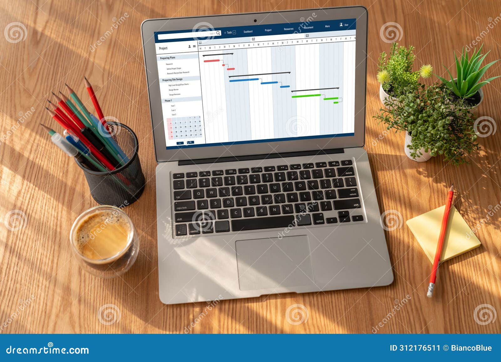 Project Planning Software for Modish Business Project Management Stock ...