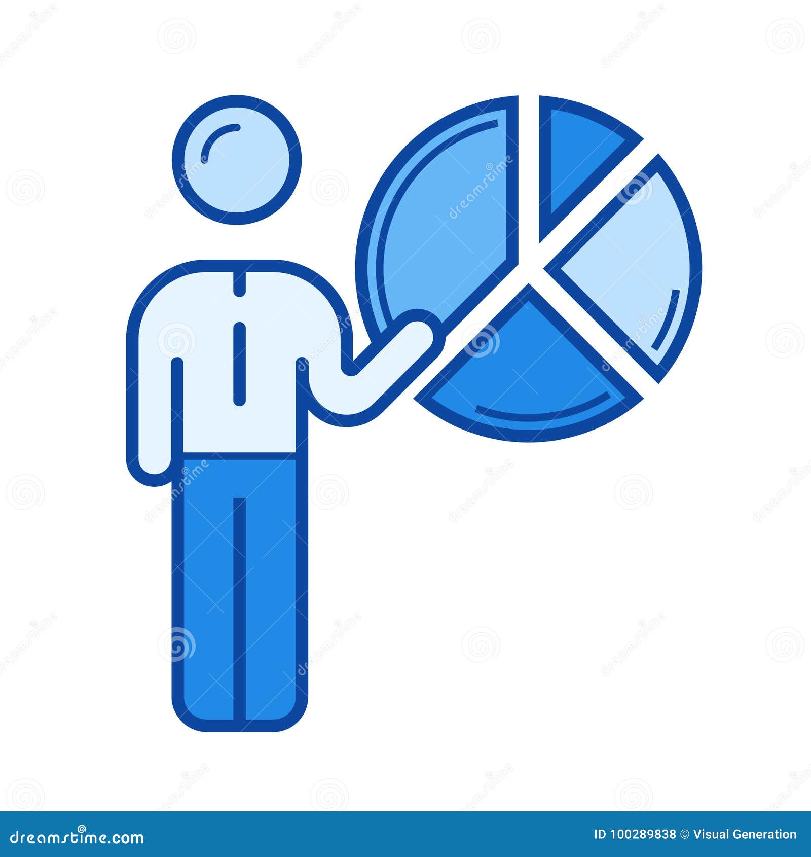 Project Presentation Line Icon. Stock Vector - Illustration of isolated ...