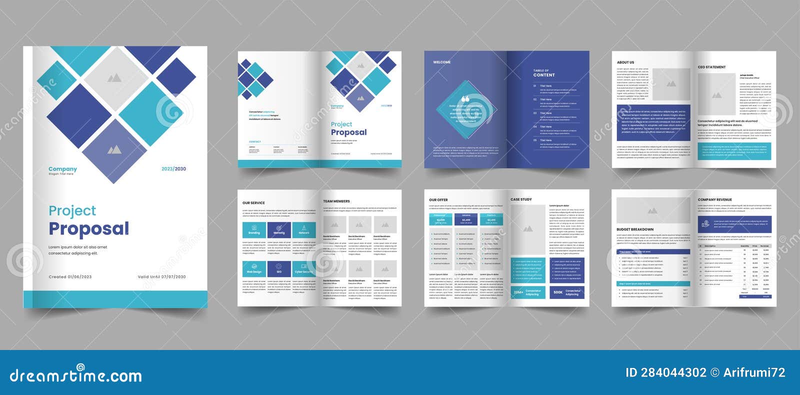 Project Proposal or Business Proposal Brochure Template and Company ...