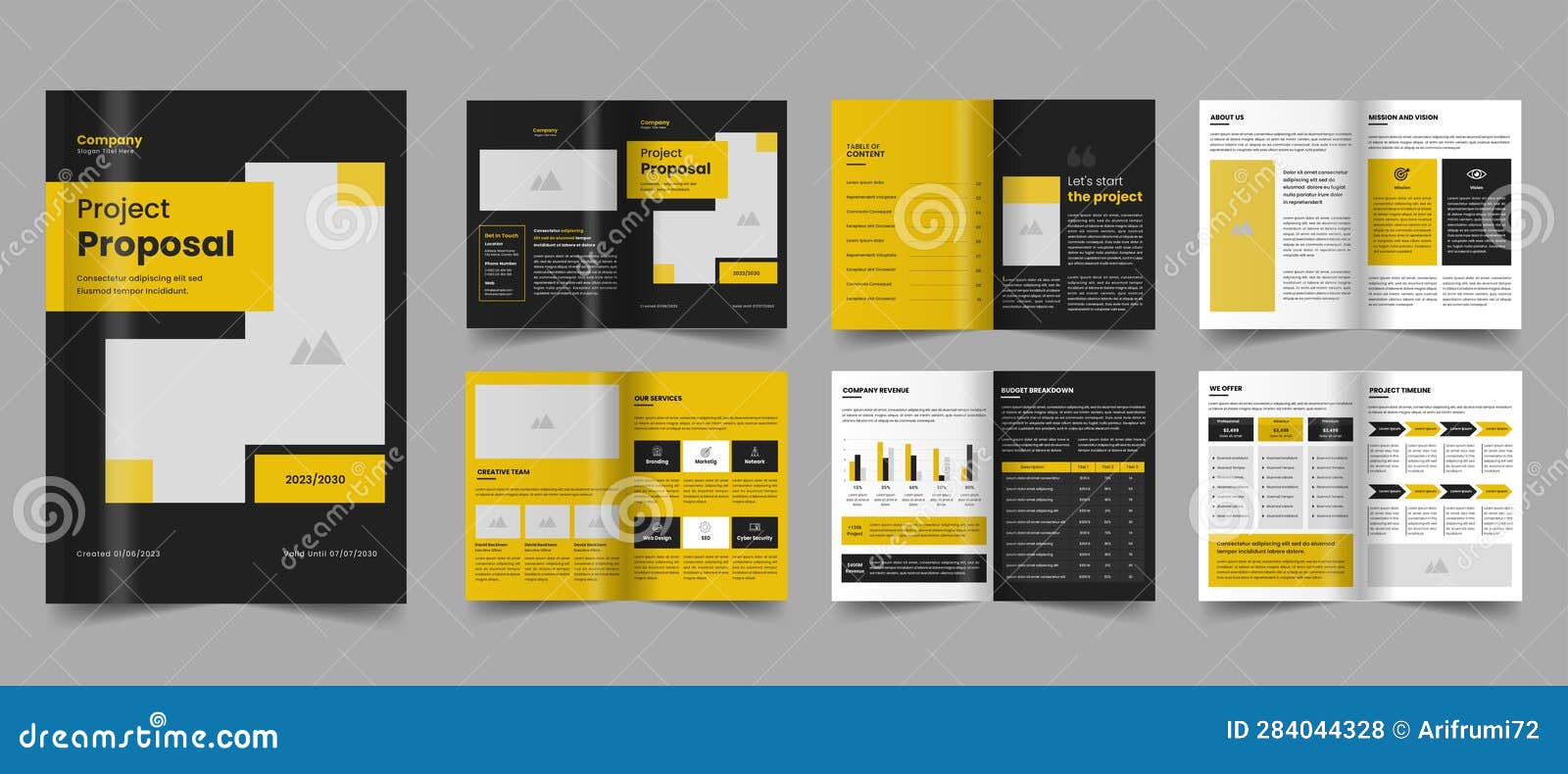 Project Proposal or Business Proposal Brochure Template and Company ...