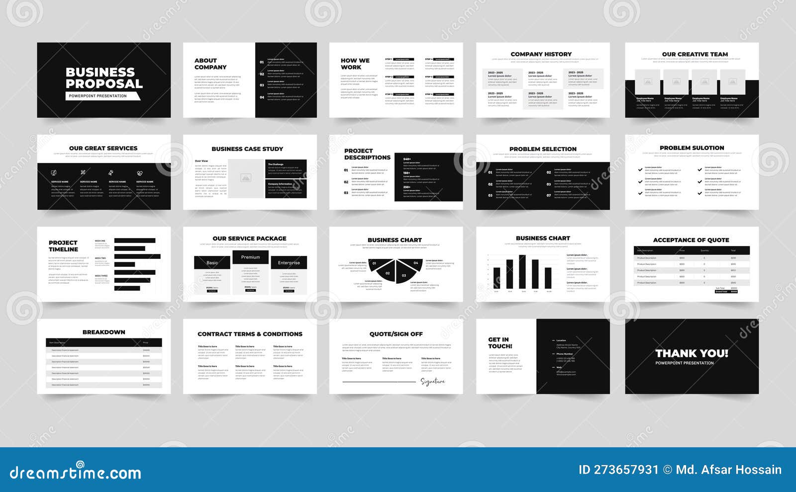 Project Proposal Presentation or Proposal Rpoint Presentation. Stock ...