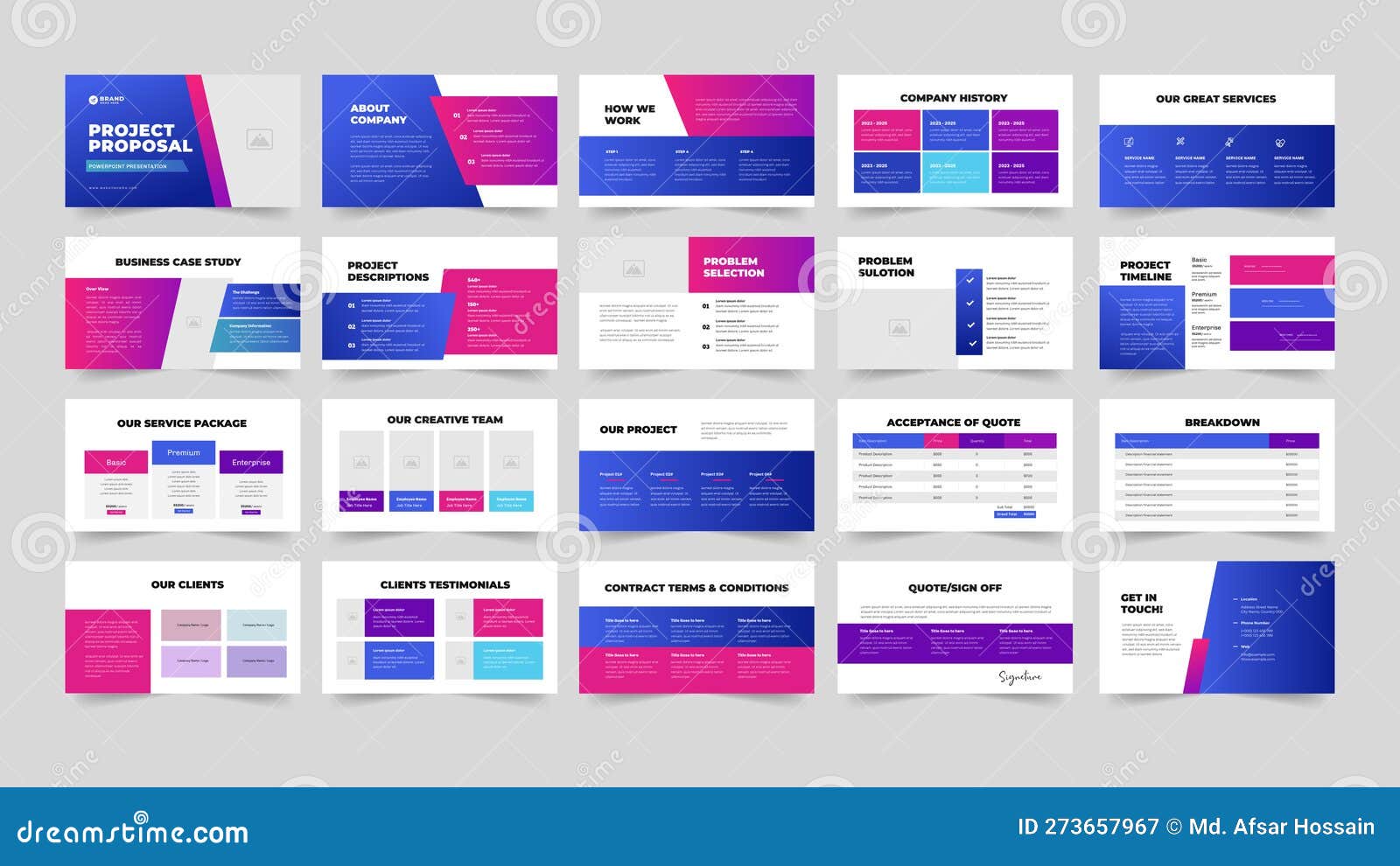 Project Proposal Presentation or Proposal Rpoint Presentation. Stock ...