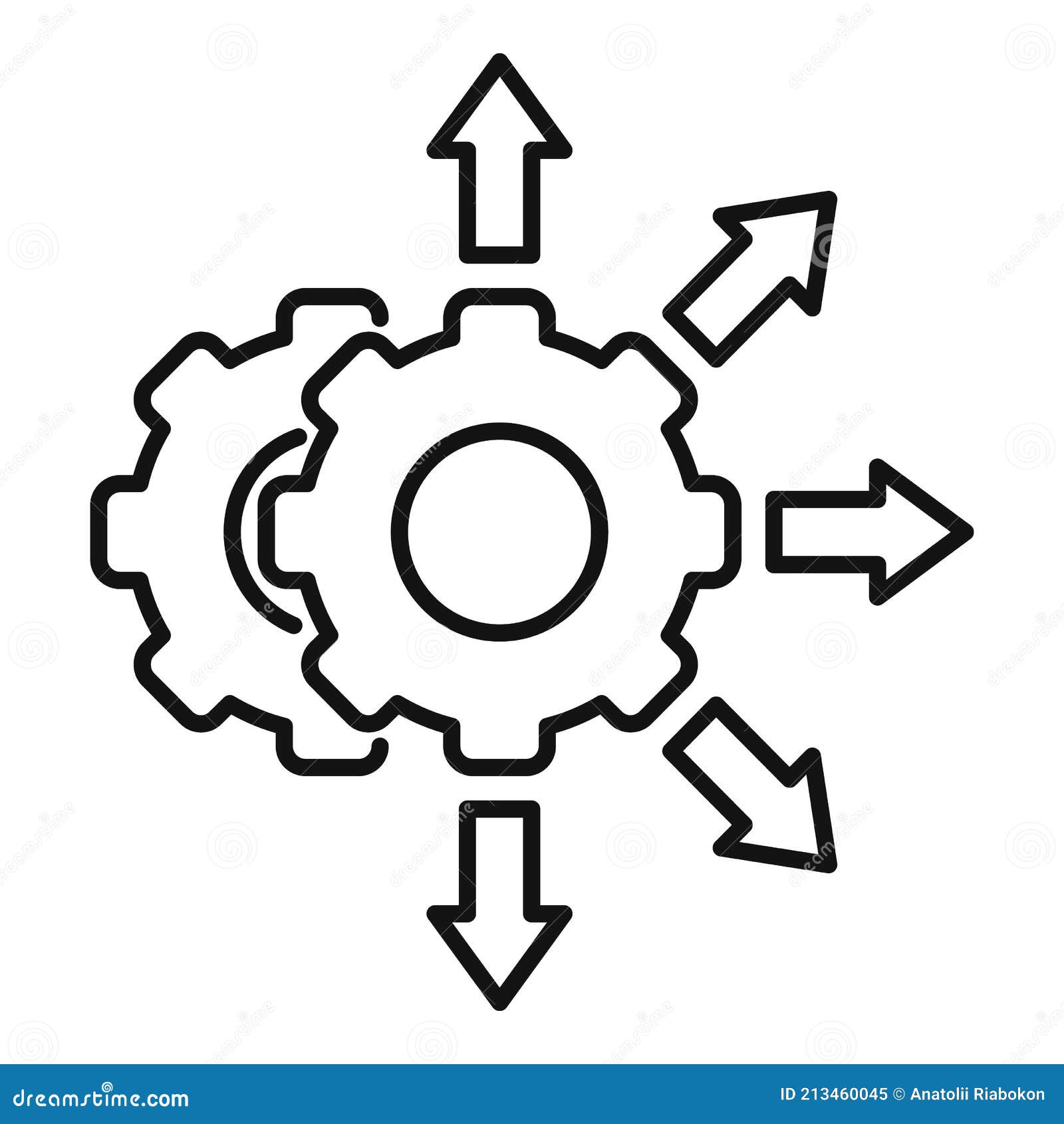 Project Restructuring Icon, Outline Style Stock Vector - Illustration ...