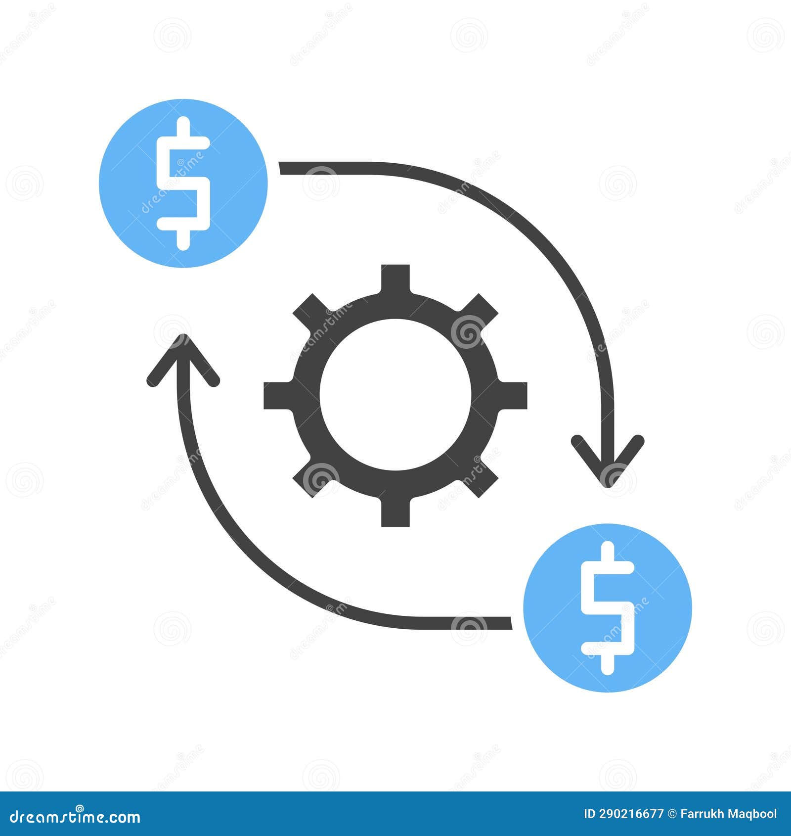 Project Revenue Icon Image. Stock Illustration - Illustration of design ...