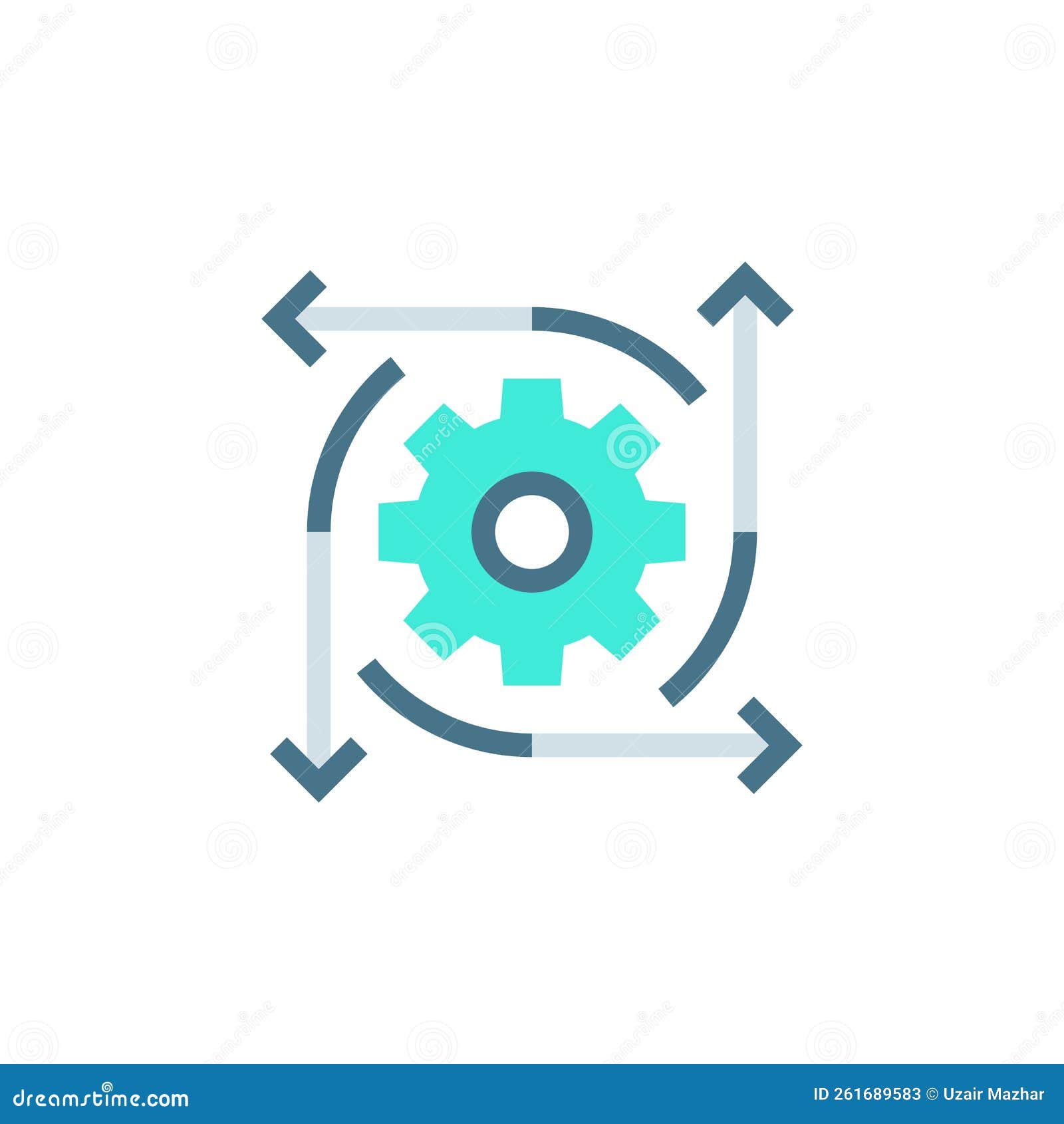 PROJECT REVENUE Icon in . Logotype Stock Illustration - Illustration of ...