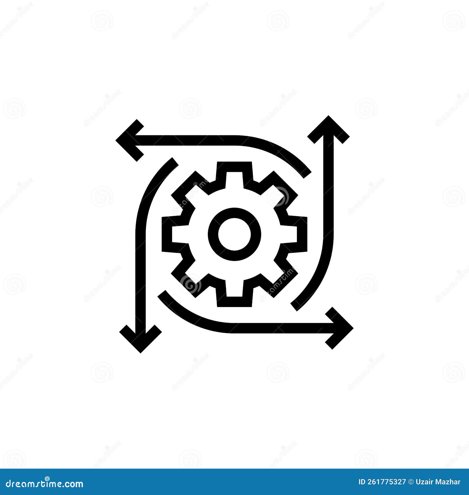 PROJECT REVENUE Icon in Vector. Logotype Stock Illustration ...