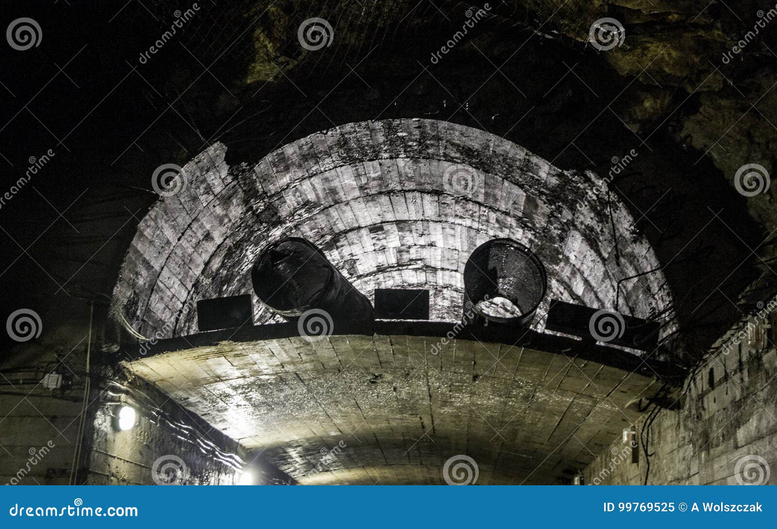 Project Riese Underground City Stock Image - Image of doorway, dark ...