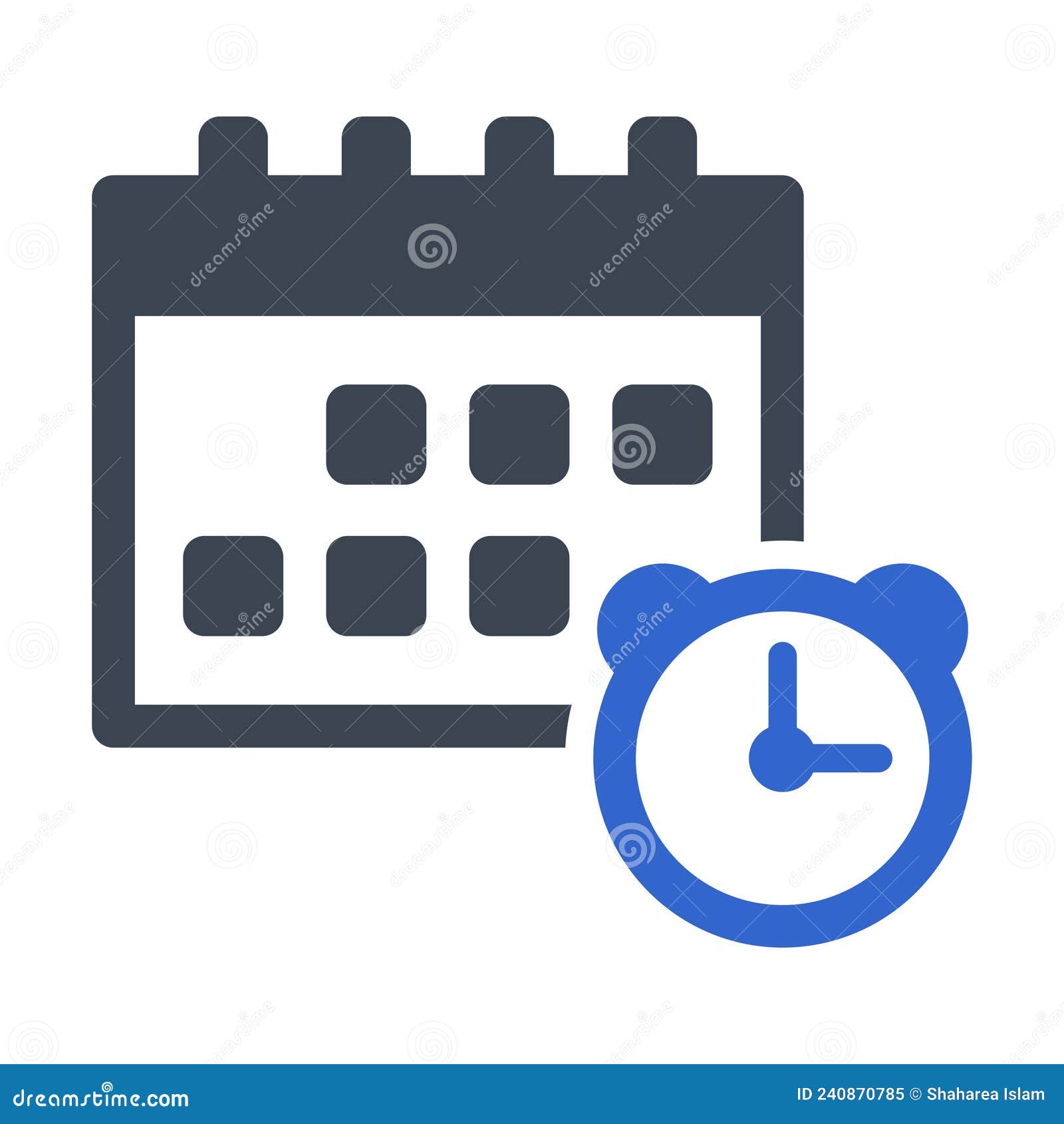 Project schedule icon stock vector. Illustration of designed - 240870785