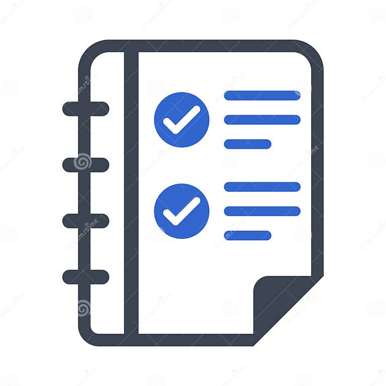 Project schedule icon stock vector. Illustration of approve - 240870897