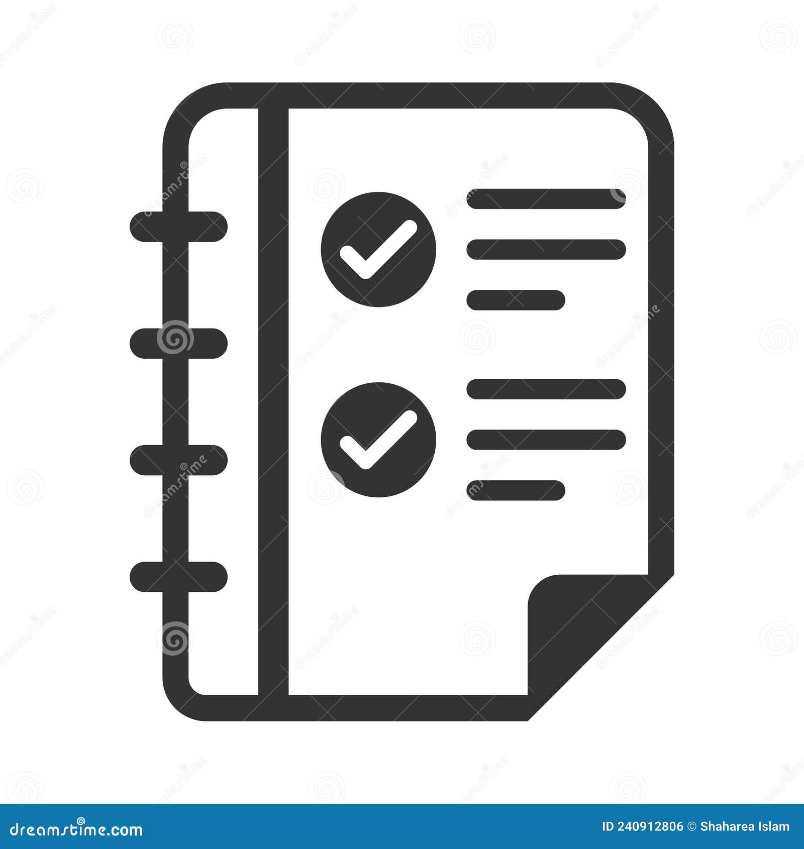 Project schedule icon stock vector. Illustration of symbol - 240912806