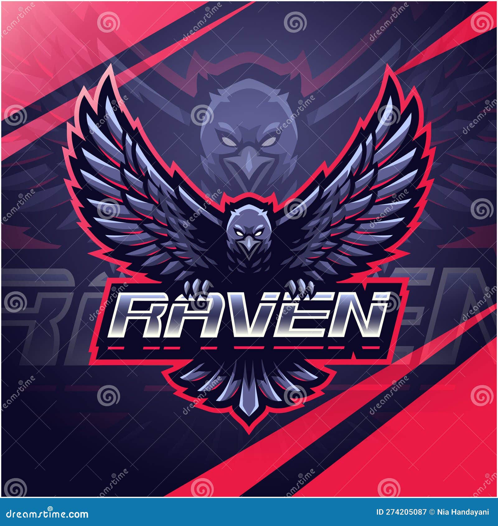 Ravens Sport Mascot Logo Design Stock Vector - Illustration of ...