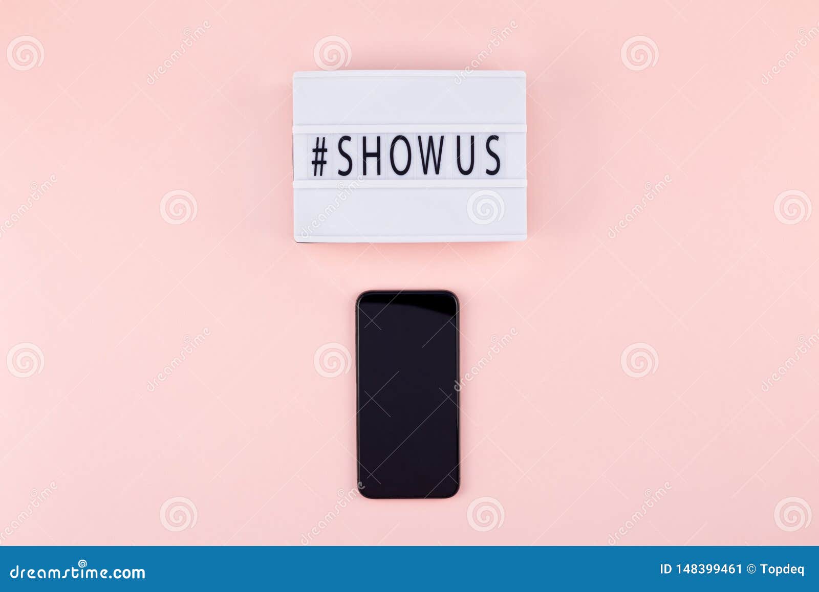 Project Show Us Concept with Lightbox Stock Image - Image of beautiful ...