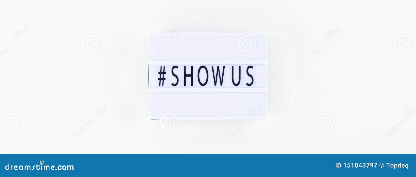 Project Show Us Concept with Lightbox Stock Image - Image of beautiful ...