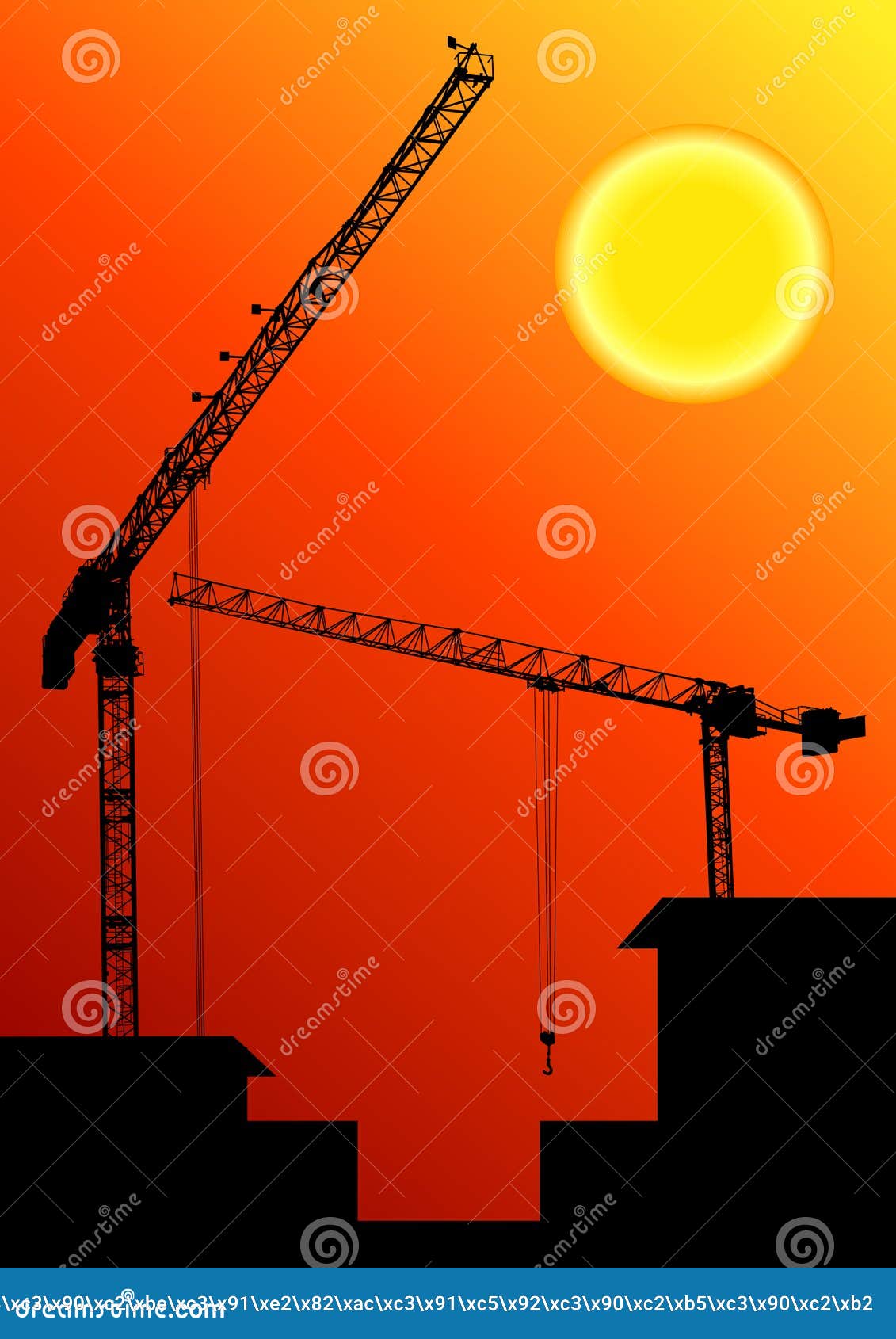 Project site stock vector. Illustration of building, vector - 9059799