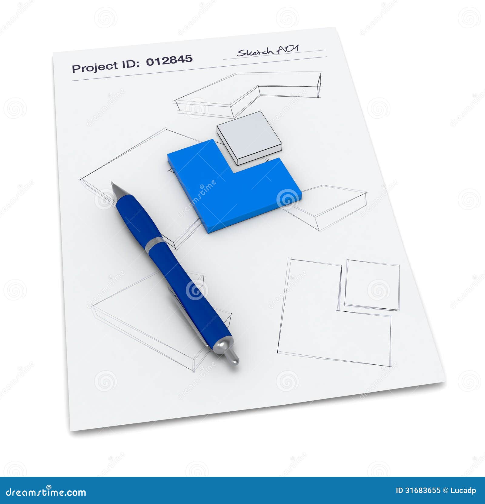 Project sketch stock illustration. Illustration of design - 31683655