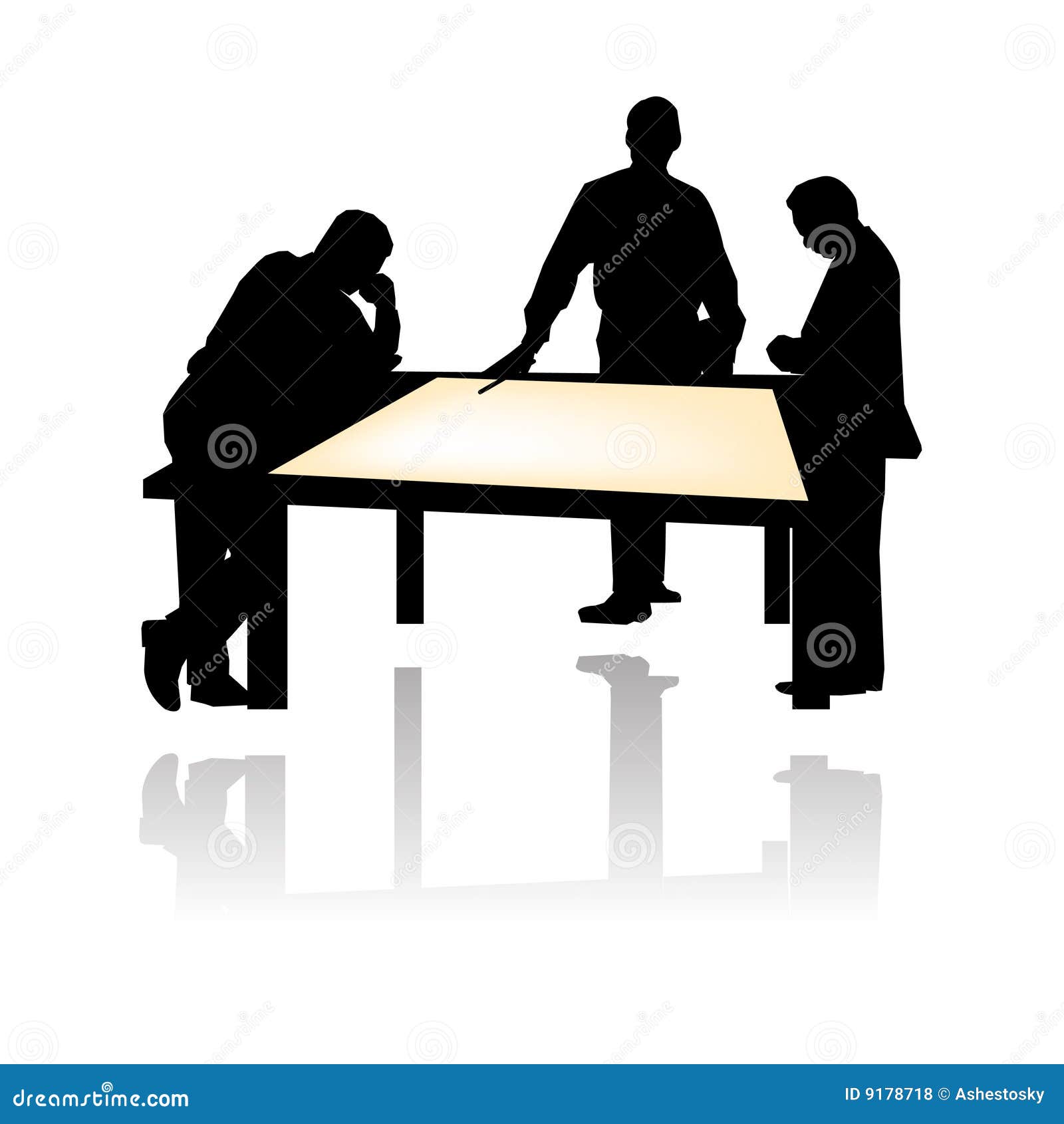 Project Staff Meeting Vector Stock Vector - Illustration of discuss ...