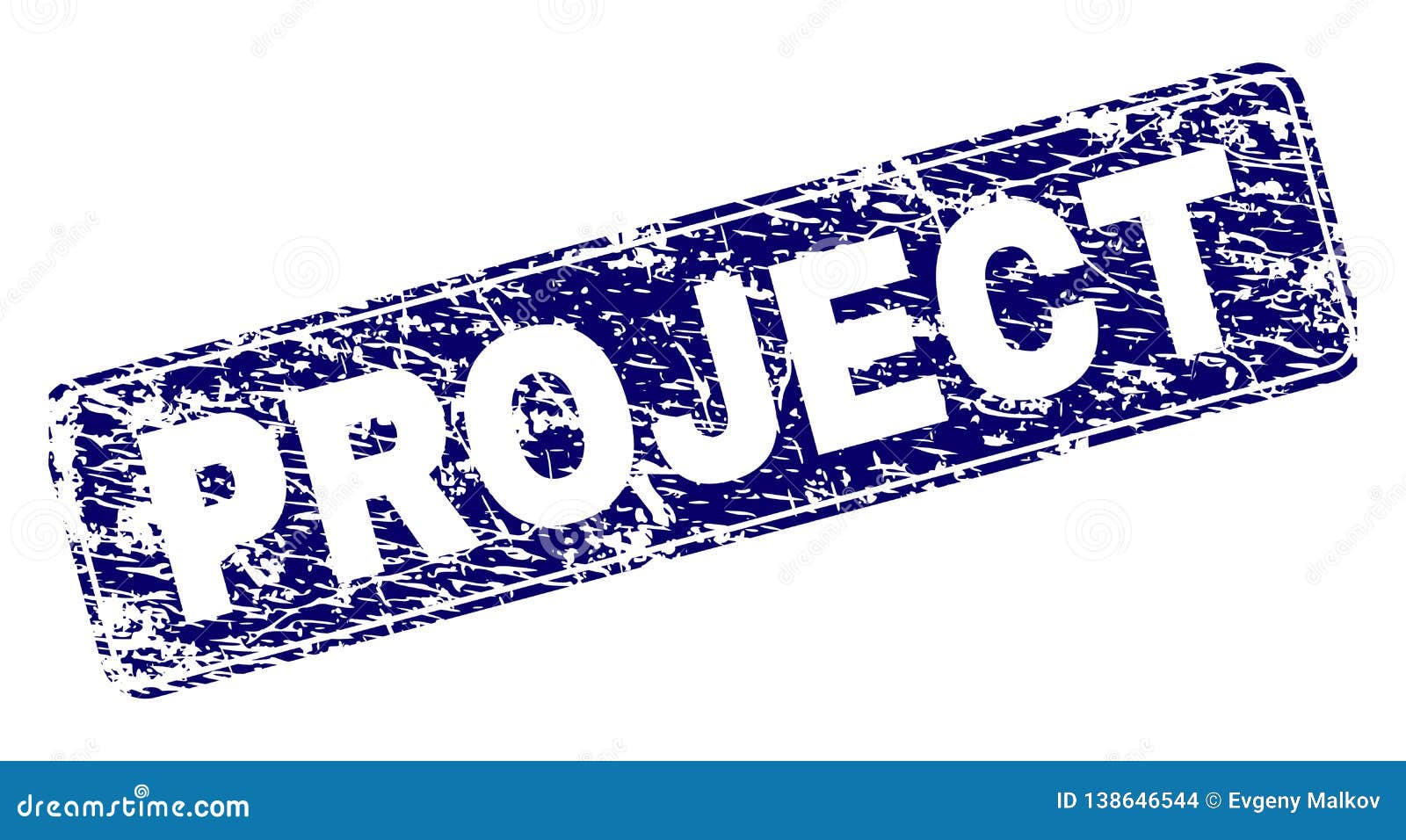 Grunge PROJECT Framed Rounded Rectangle Stamp Stock Vector ...