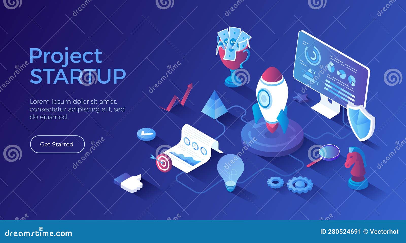 Project Startup. Preparing To Launch a New Successful Project. Idea ...