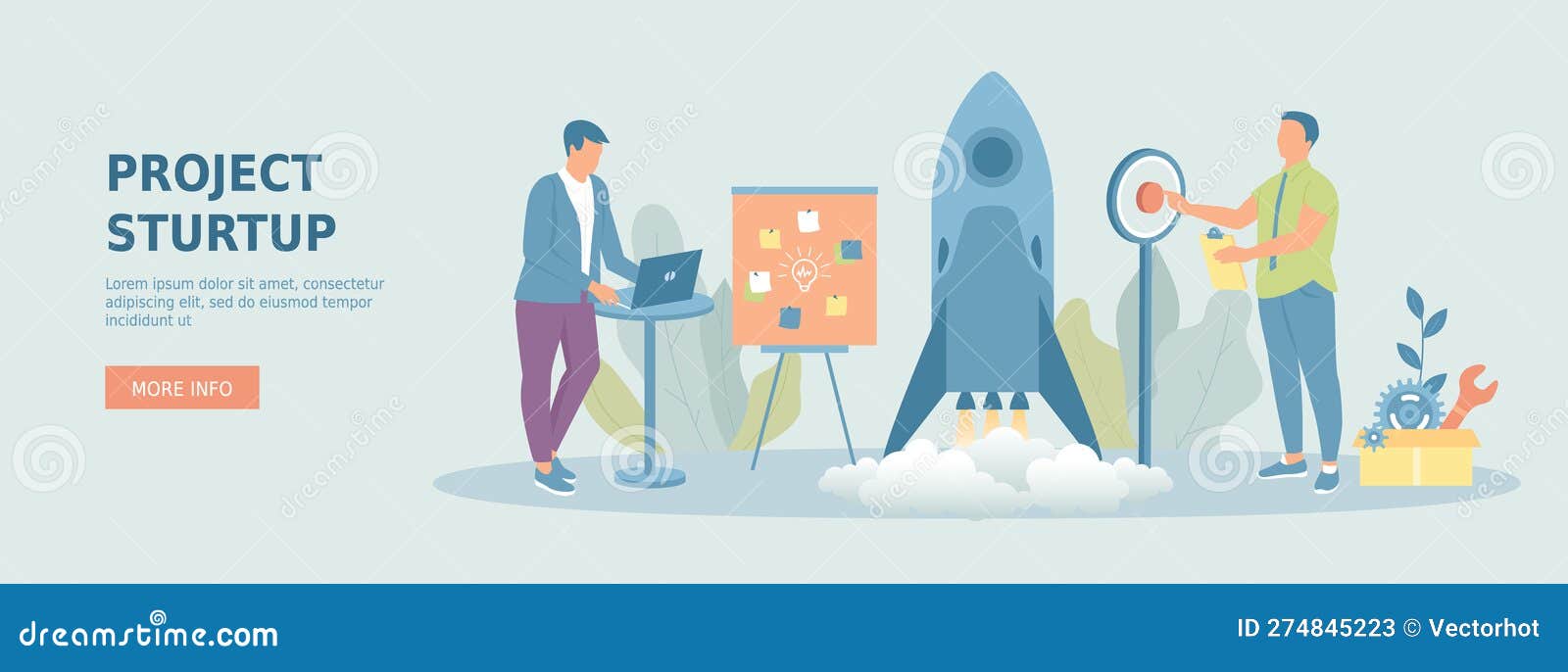 Project Startup. Team Project with New Ideas, Vision, Growth Strategy ...