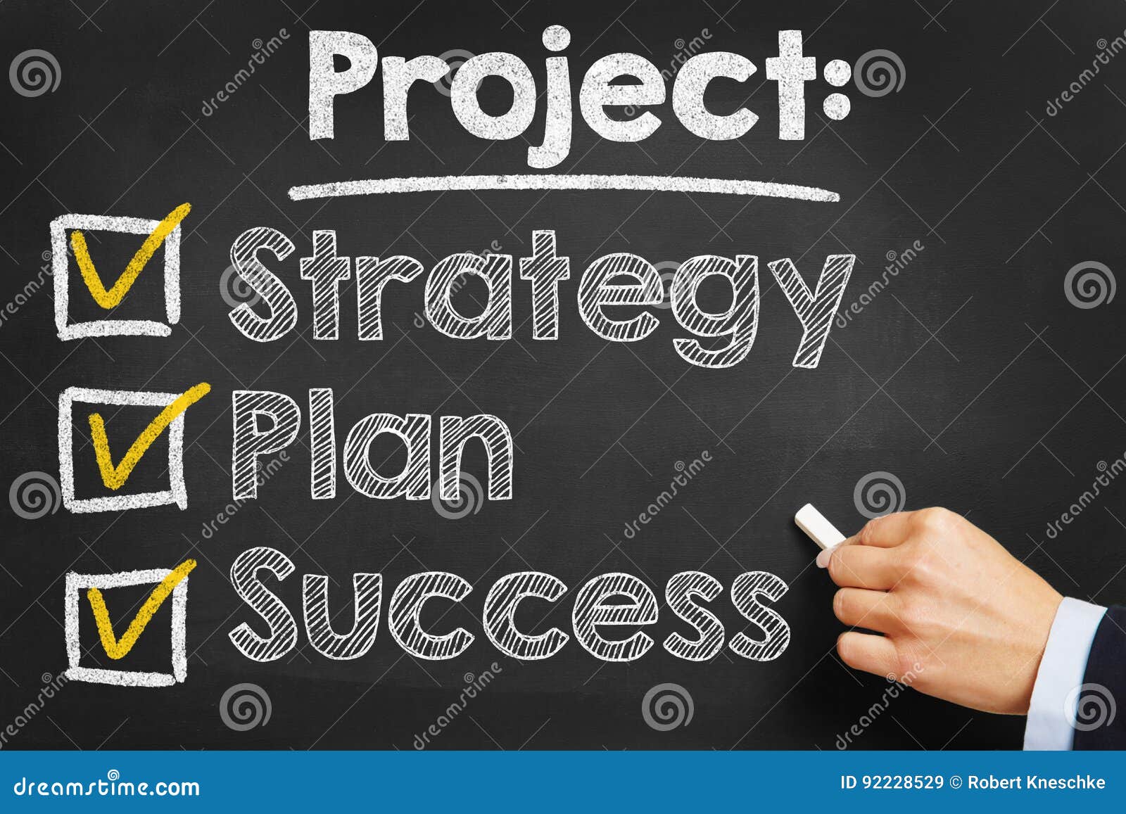 Project: Strategy Plan Success Stock Image - Image of industry ...