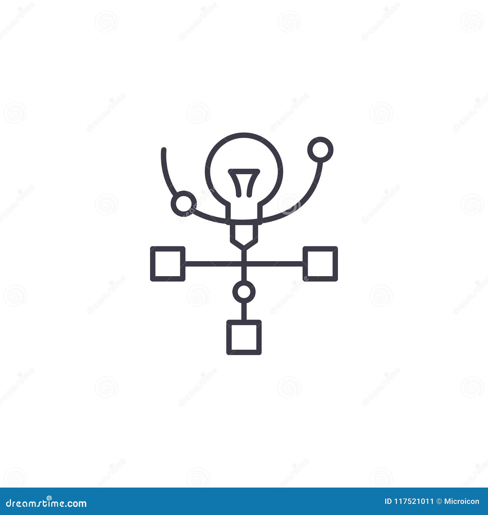 Project Structure Linear Icon Concept. Project Structure Line Vector ...