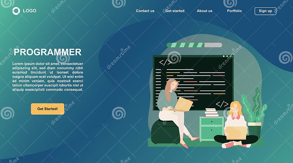 Programming Software Coding and Development Stock Vector - Illustration ...