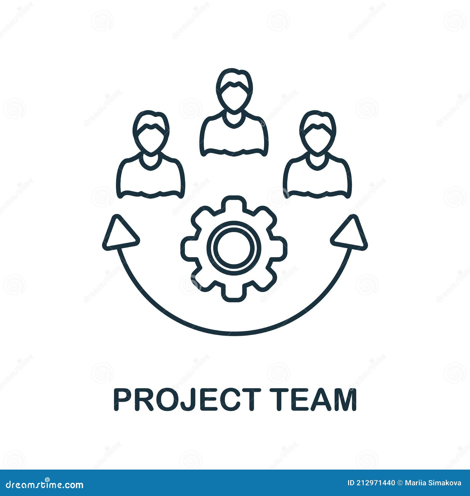 Project Team Icon. Simple Element from Team Building Collection ...