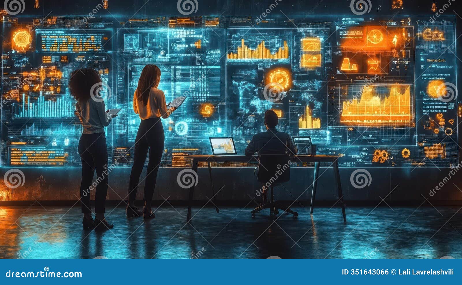 Project Teams Conducting Retrospectives. Modern Workspace with Team ...