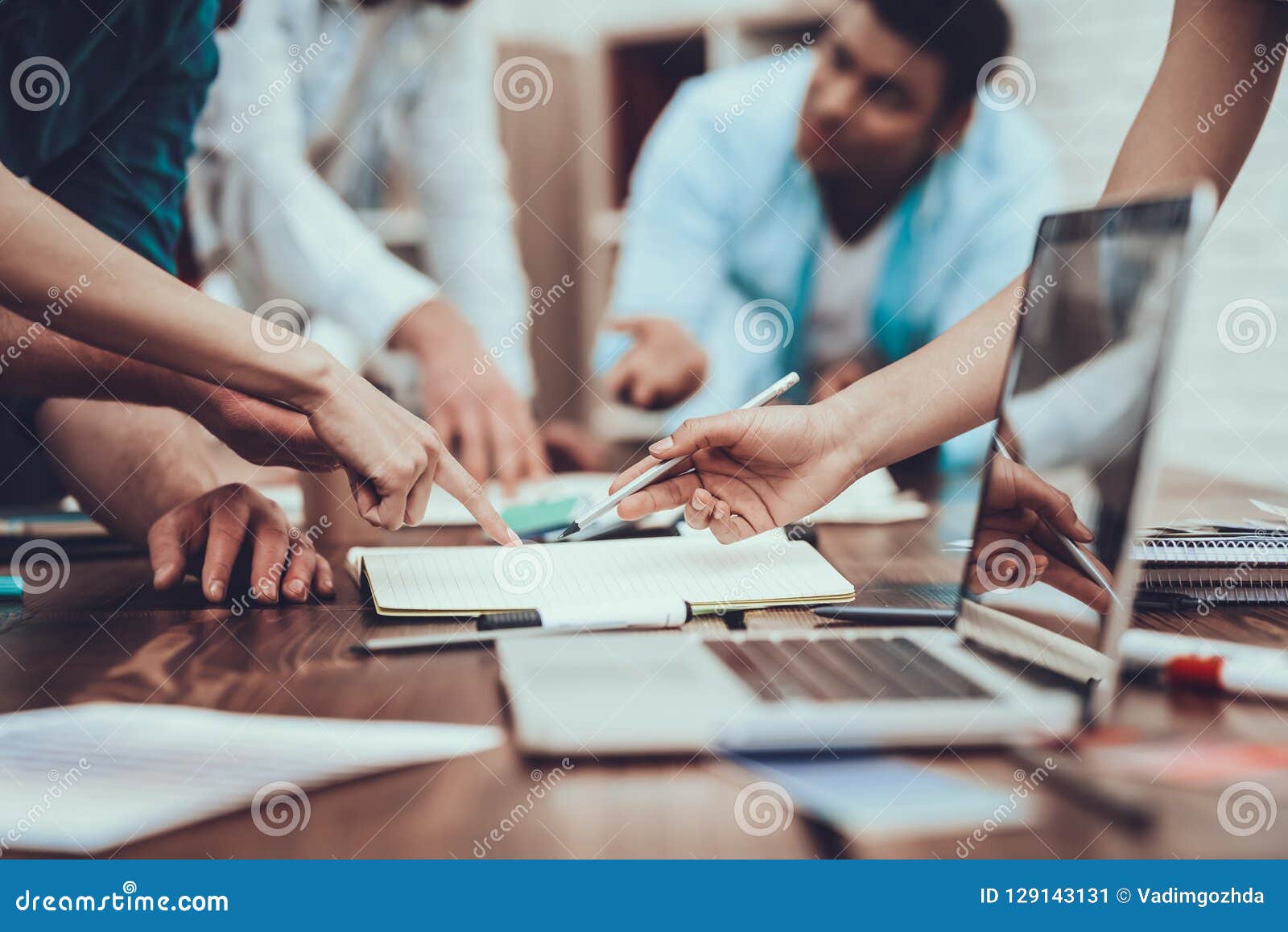 Project. Teamwork. Computers. Laptop. Design. Stock Image - Image of ...