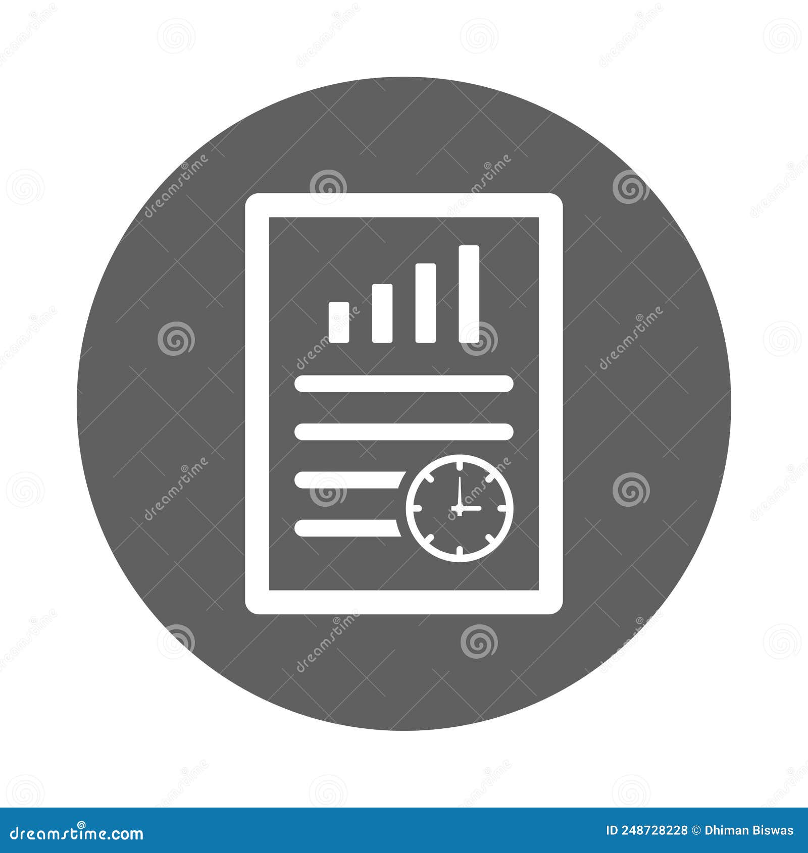 Project, Time Icon . Gray Vector Graphics Stock Illustration ...