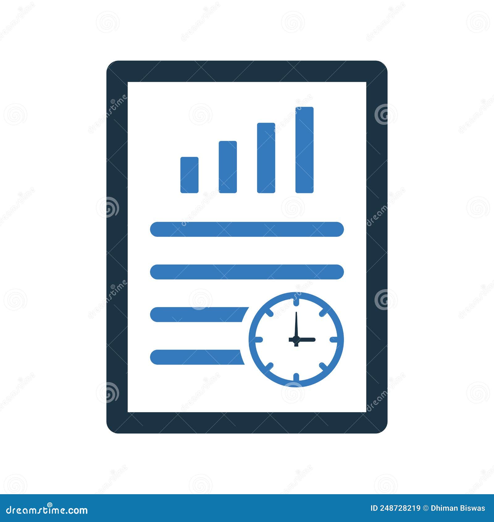Project, Time Icon . Simple Editable Vector Design Isolated on a White ...
