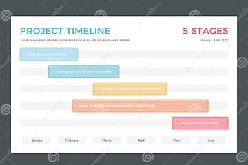 Project Timeline stock vector. Illustration of number - 248304466