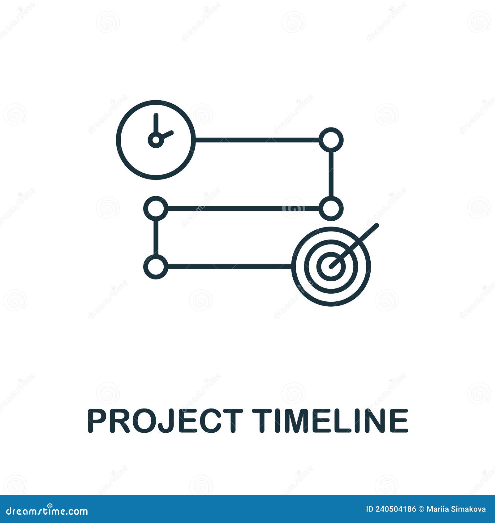 Project Timeline Icon. Line Element from Project Development Collection ...