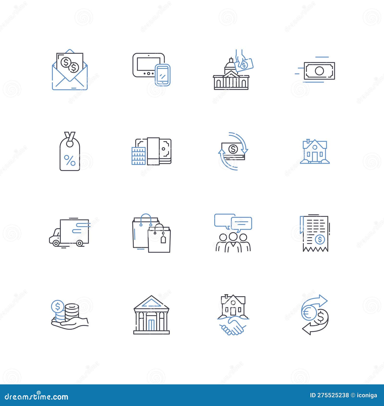 Project Tools Line Icons Collection. Planning, Collaboration ...