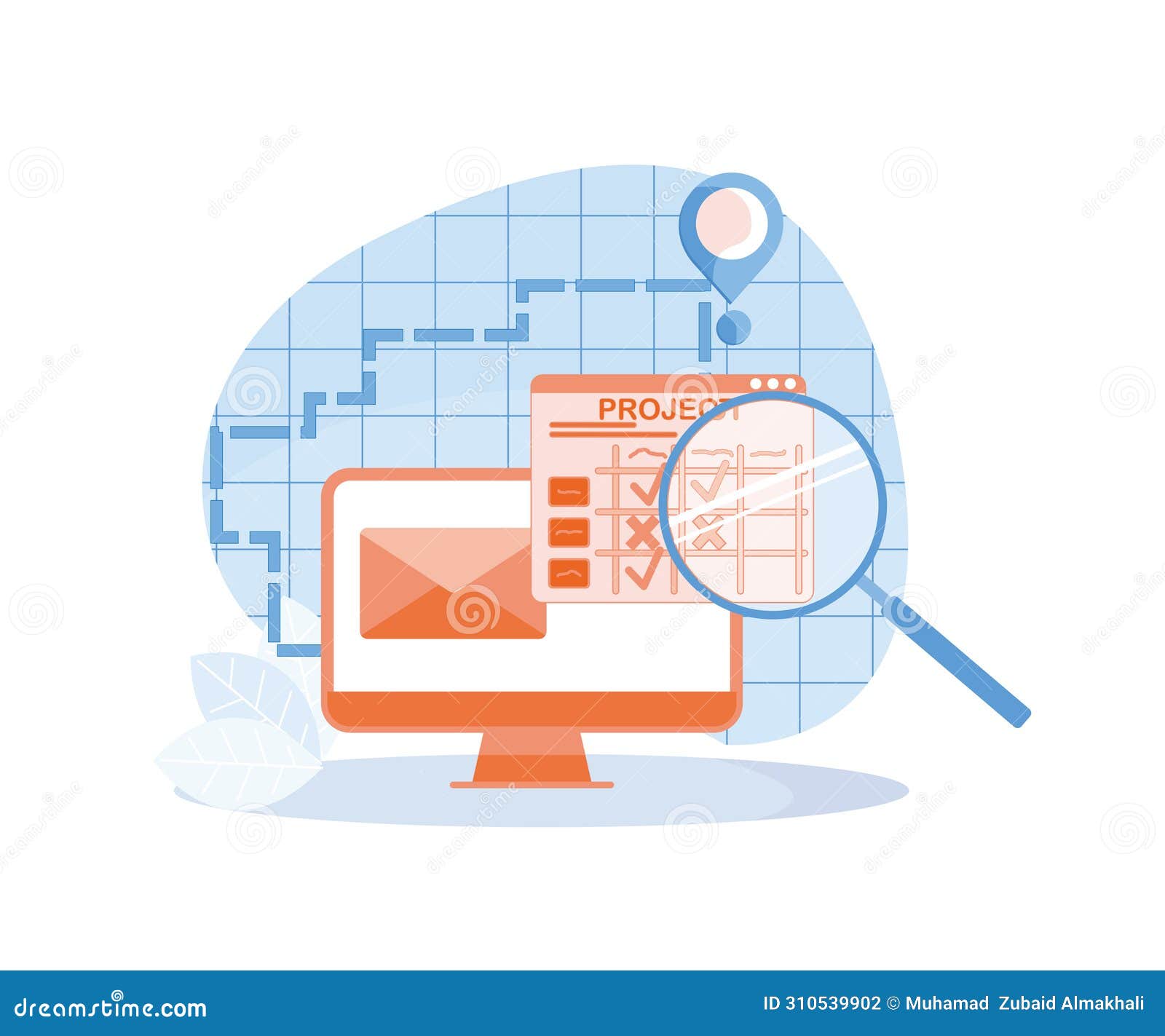 Project Tracking Concept. Successful Business Project Planning ...