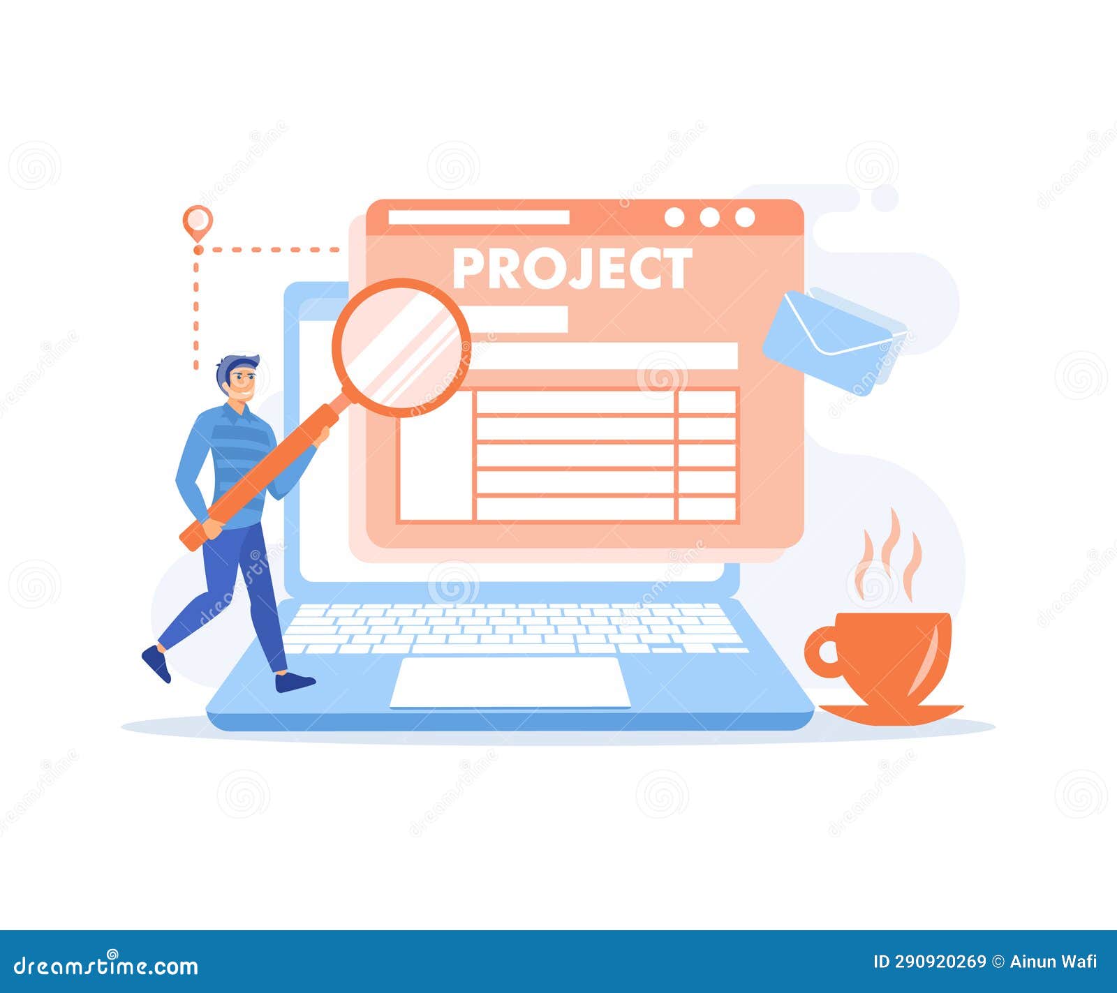 Project Tracking Concept. Successful Business Project Planning Vector ... Project Tracking Concept. Successful Business Project Planning Vector ...