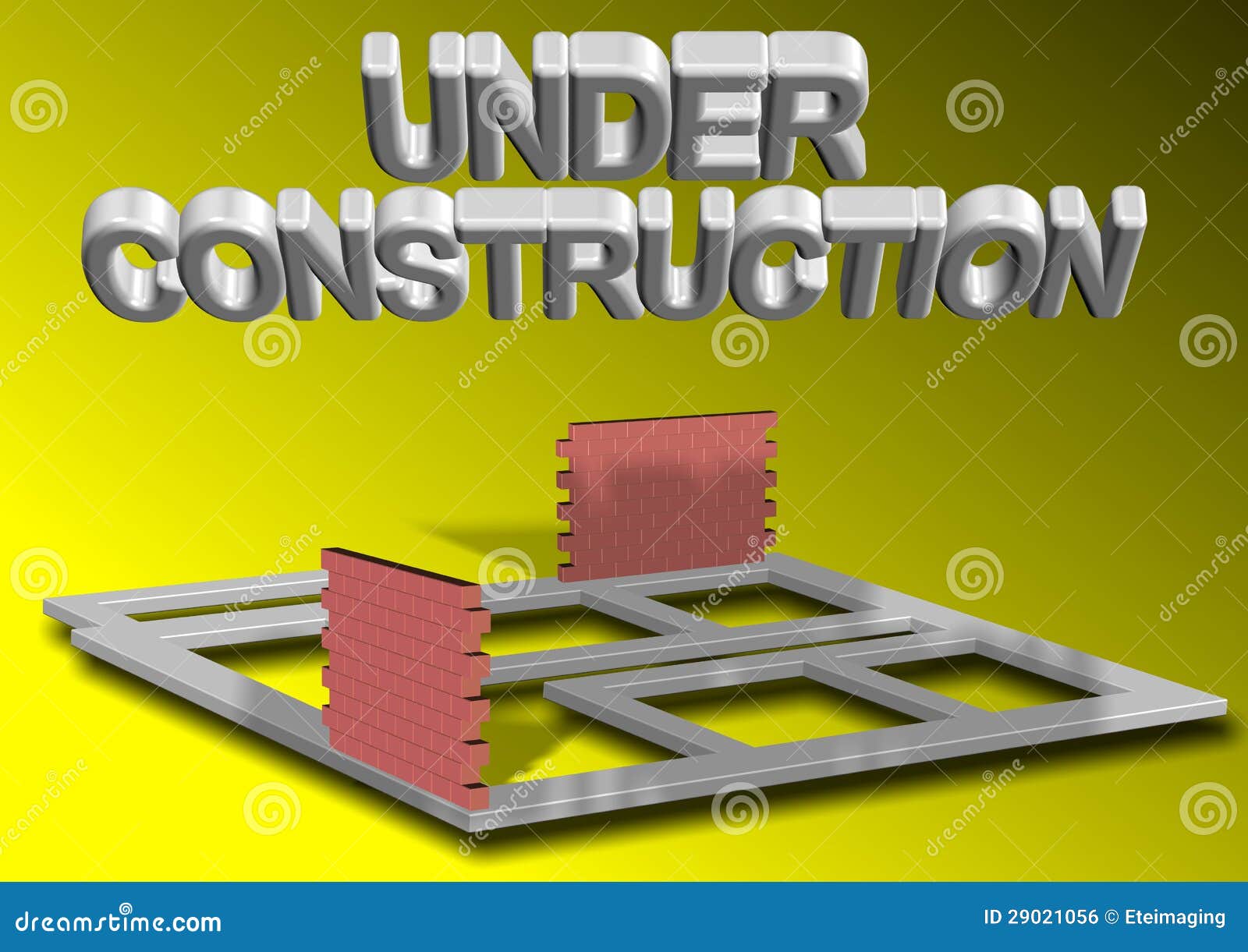 Project under construction stock illustration. Illustration of design ...