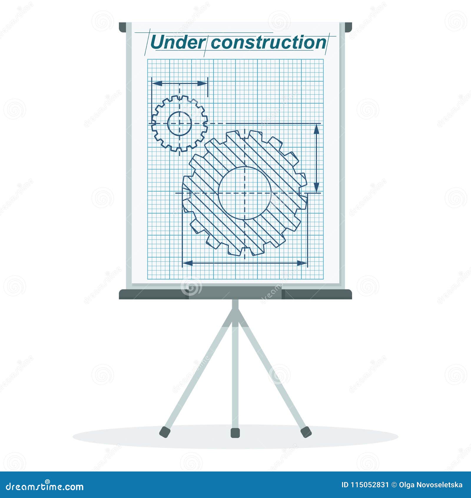 Project under development stock vector. Illustration of sheet - 115052831
