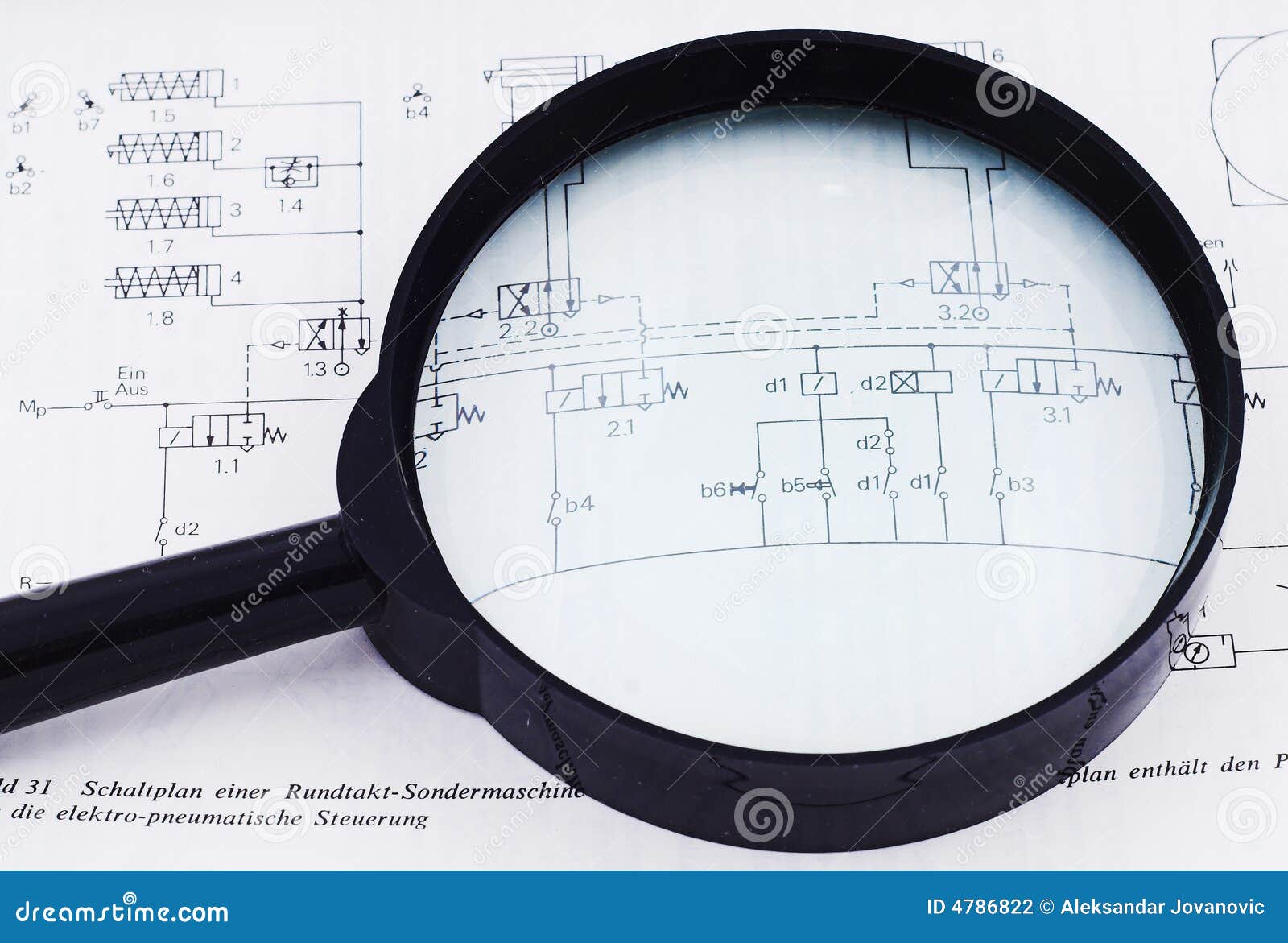 Project Under the Magnifying Glass Stock Photo - Image of number ...